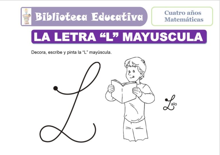 La letra “L” mayúscula para Nivel inicial de cuatro años – Biblioteca ...