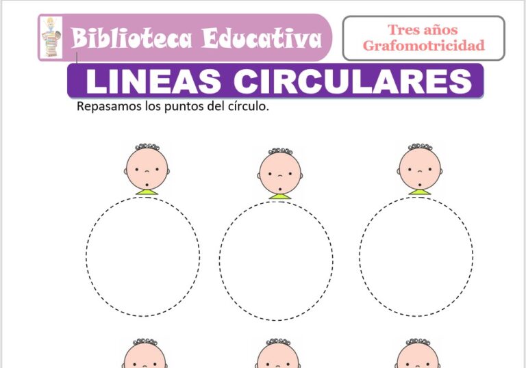 Líneas circulares para Nivel inicial de tres años – Biblioteca Educativa