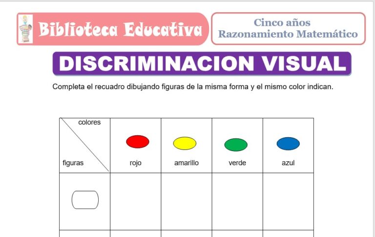 Discriminación Visual para Nivel inicial de cinco años – Biblioteca ...