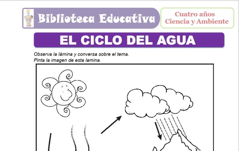 El Ciclo del Agua para Nivel inicial de cuatro años – Biblioteca Educativa